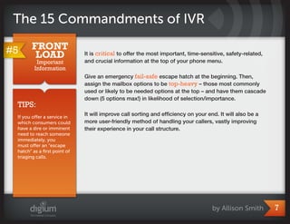 The 15 Commandments of IVR | PDF