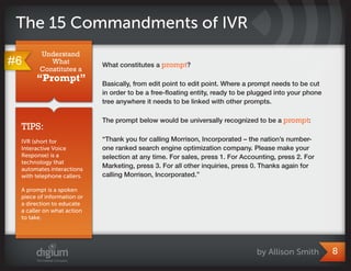 The 15 Commandments of IVR | PDF