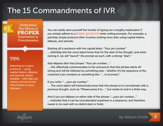 The 15 Commandments of IVR | PDF