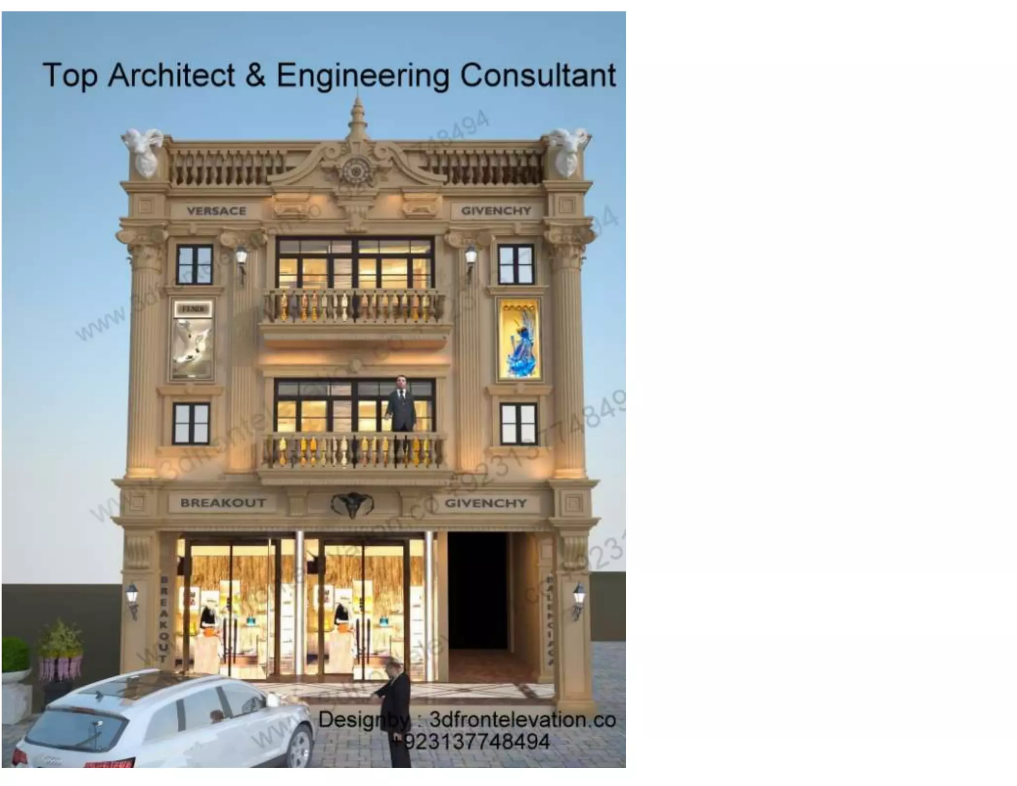 15+ commercial building elevation - industrial building - Building ...