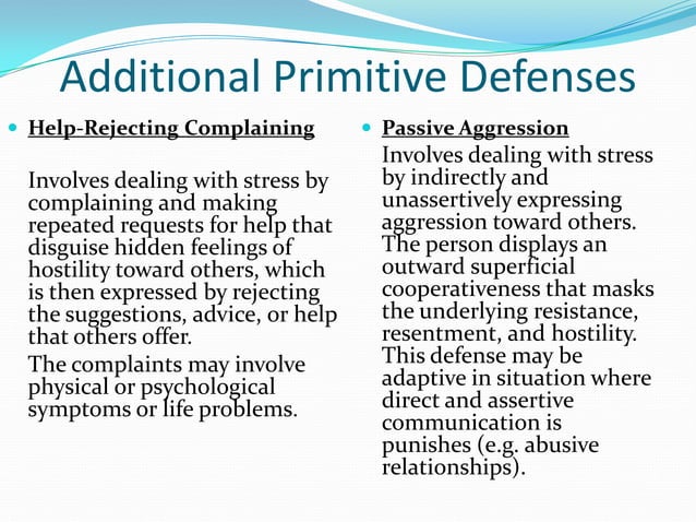15 common defense mechanisms | PPTX