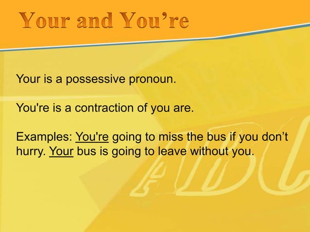 15 Commonly Misused Words | PPTX