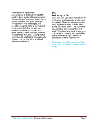 15 conference commando tips | PDF | Web Conferencing | Computer ...