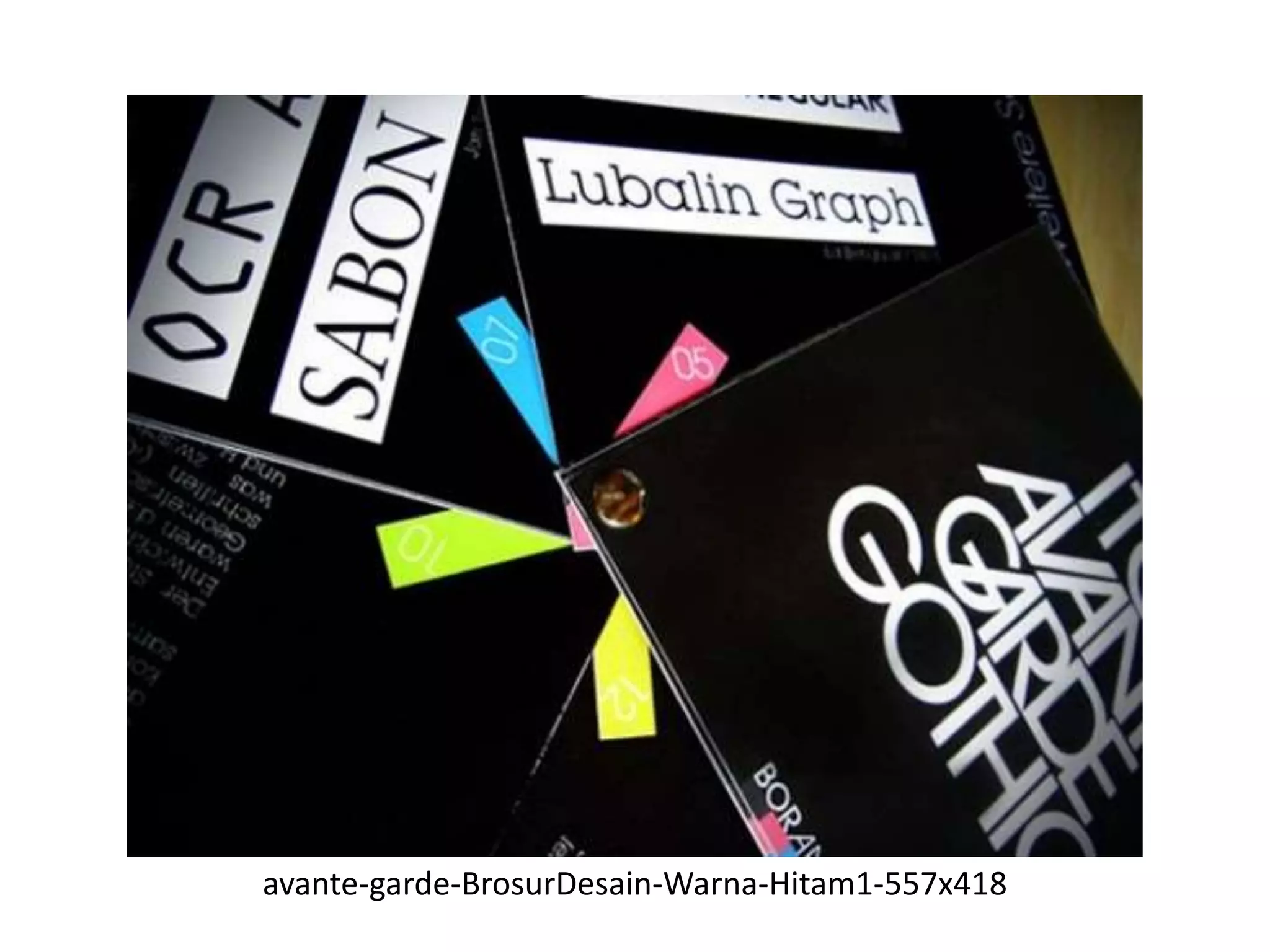 15 contoh brosur dengan desain dominasi warna hitam | PPTX