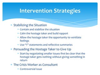 15 crisis hostage negotiation | PPTX