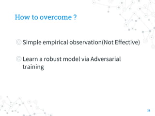 Adversarial machine learning | PPTX | Technology & Computing