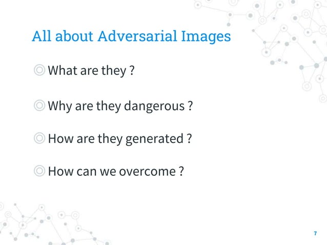Adversarial machine learning | PPTX | Technology & Computing