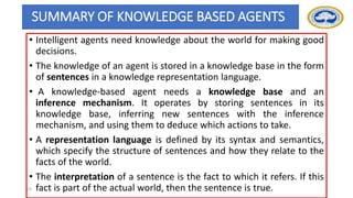 Knowledge and reasoning power point for engineering students | PPTX