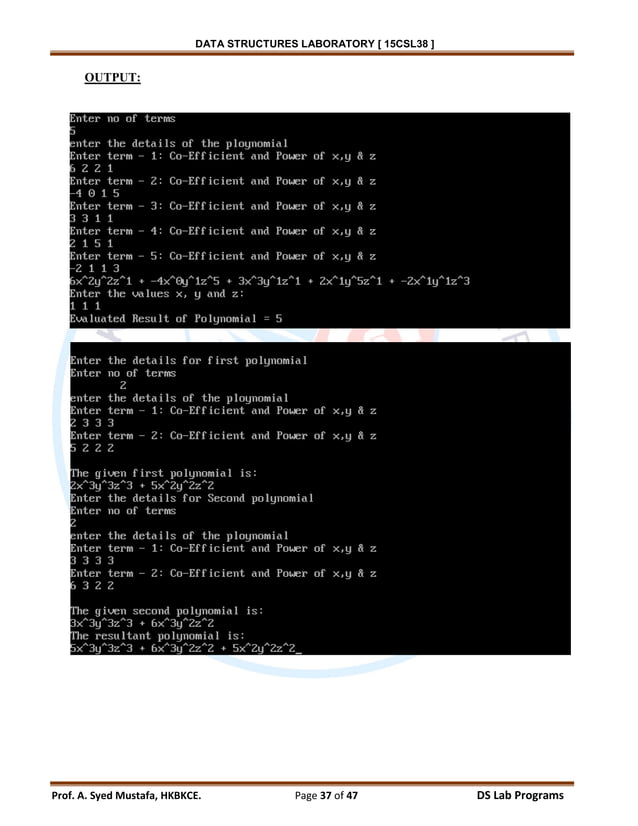 Data Structures Lab Manual 