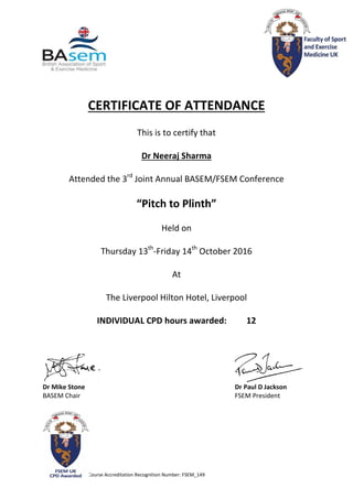 Liverpool BASEM CPD 2016 | PDF