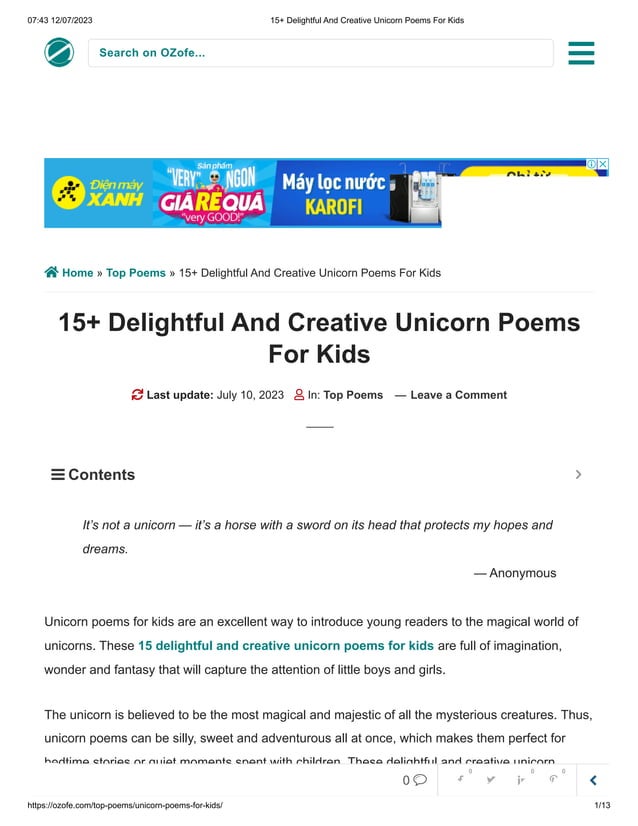 15+ Delightful And Creative Unicorn Poems For Kids.pdf