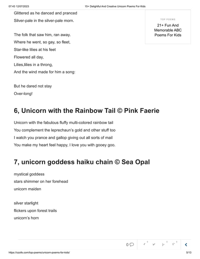 15+ Delightful And Creative Unicorn Poems For Kids.pdf