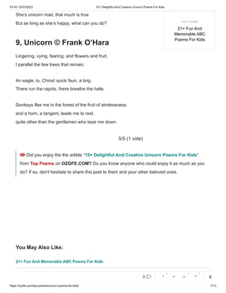 15+ Delightful And Creative Unicorn Poems For Kids.pdf