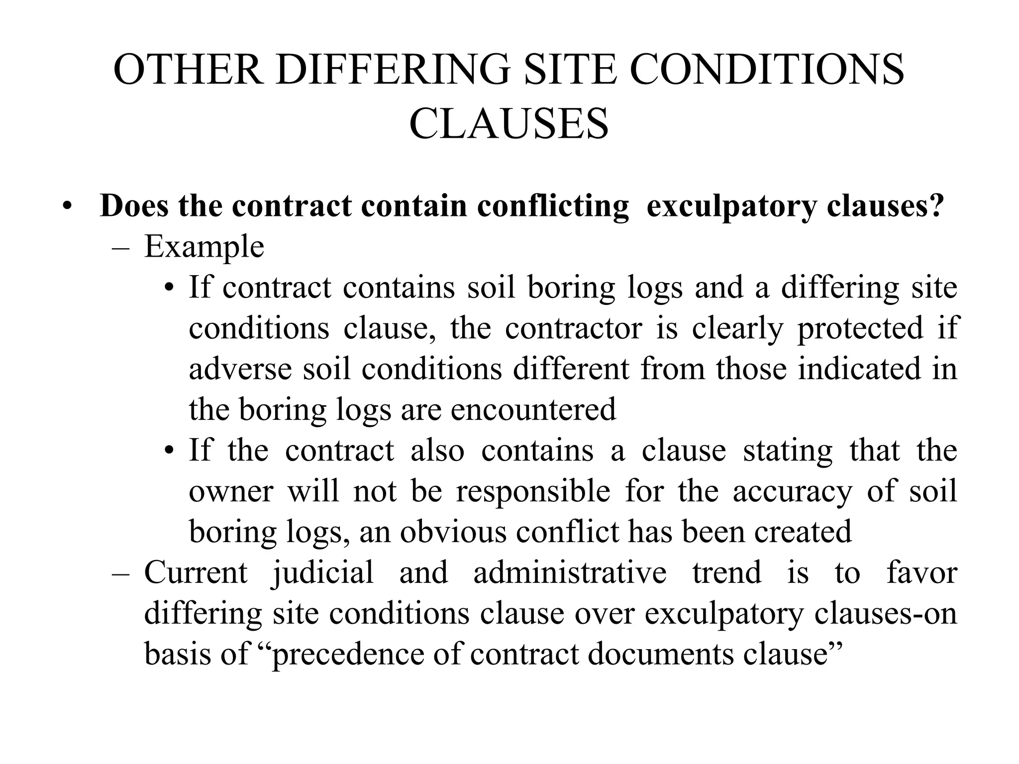 Differing Site conditions in a typical en | PDF