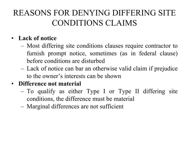 Differing Site conditions in a typical en | PPT