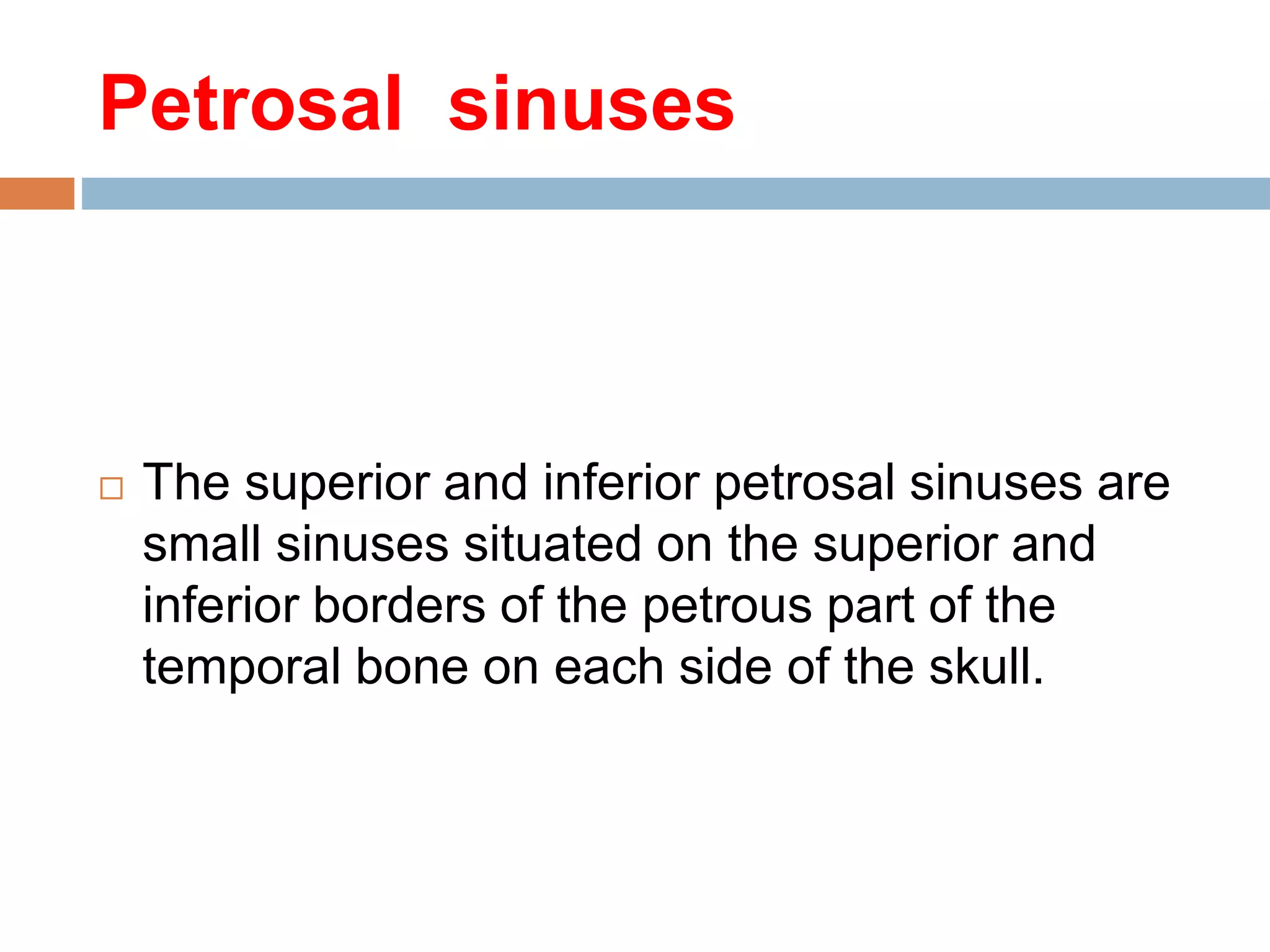 15 dural venous sinuses | PPTX