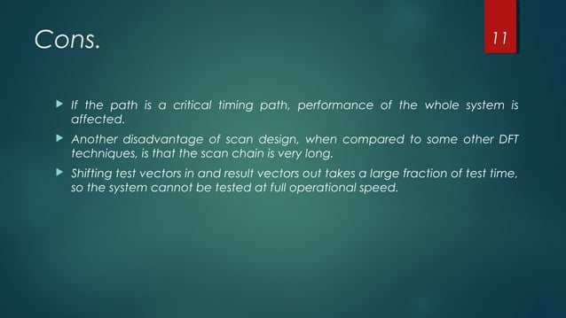 Level sensitive scan design(LSSD) and Boundry scan(BS) | PPT