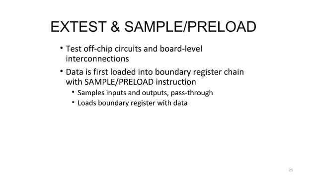 Level sensitive scan design(LSSD) and Boundry scan(BS) | PPT