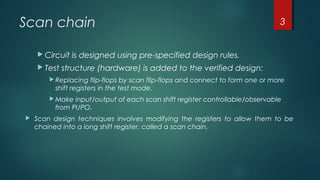 Level sensitive scan design(LSSD) and Boundry scan(BS) | PPT