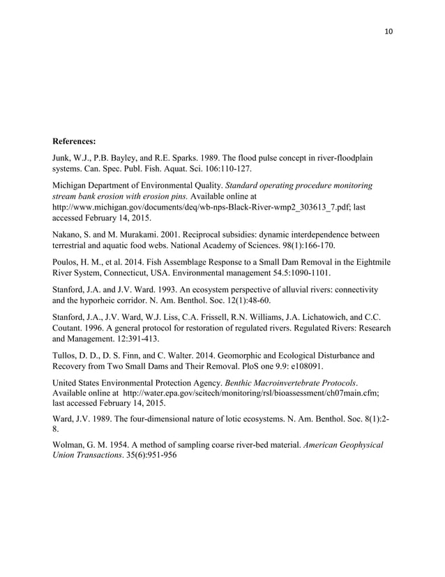 Final Report NRM 495 FINAL | PDF