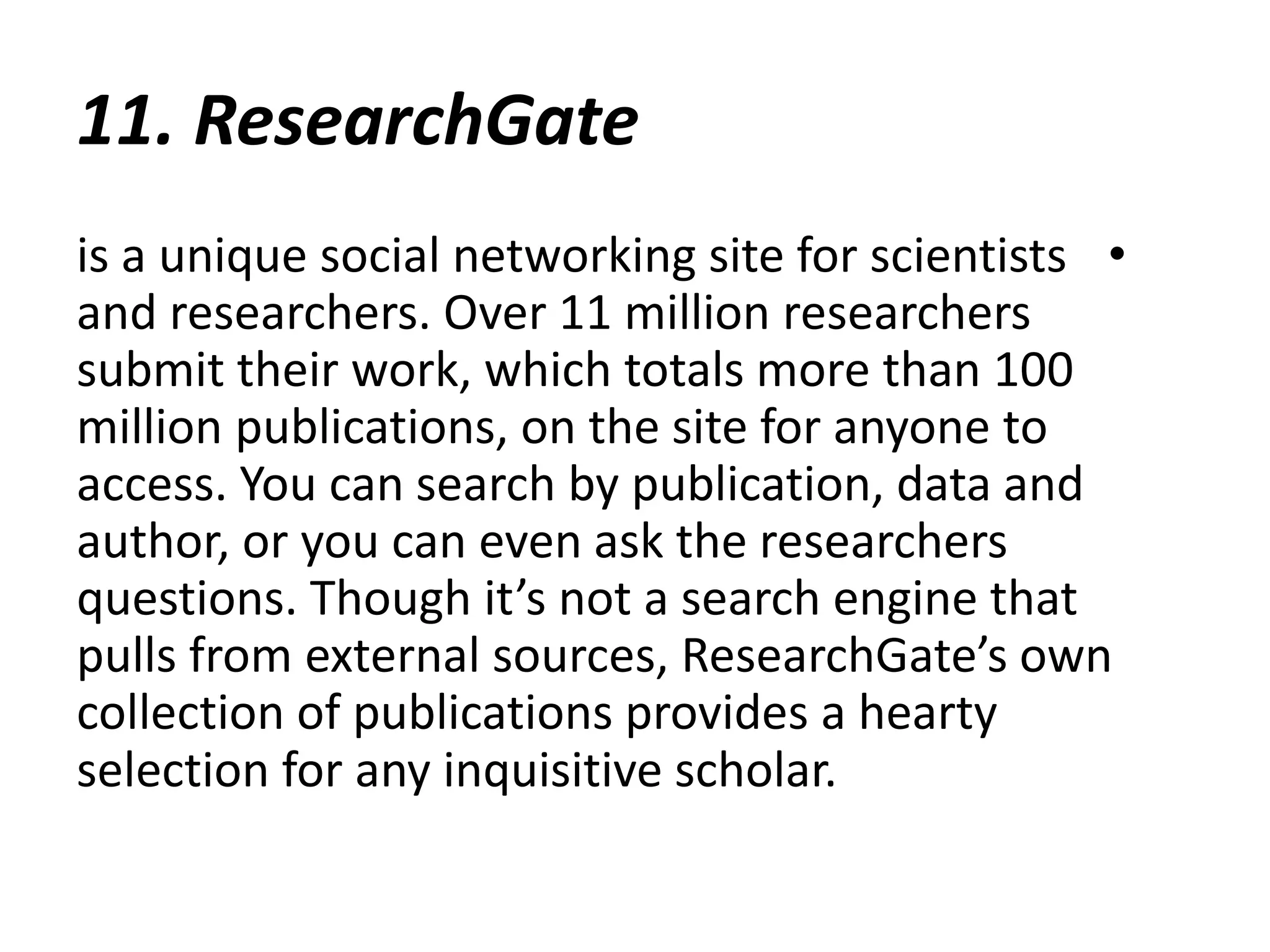 15 educational search engines college students should know | PPTX