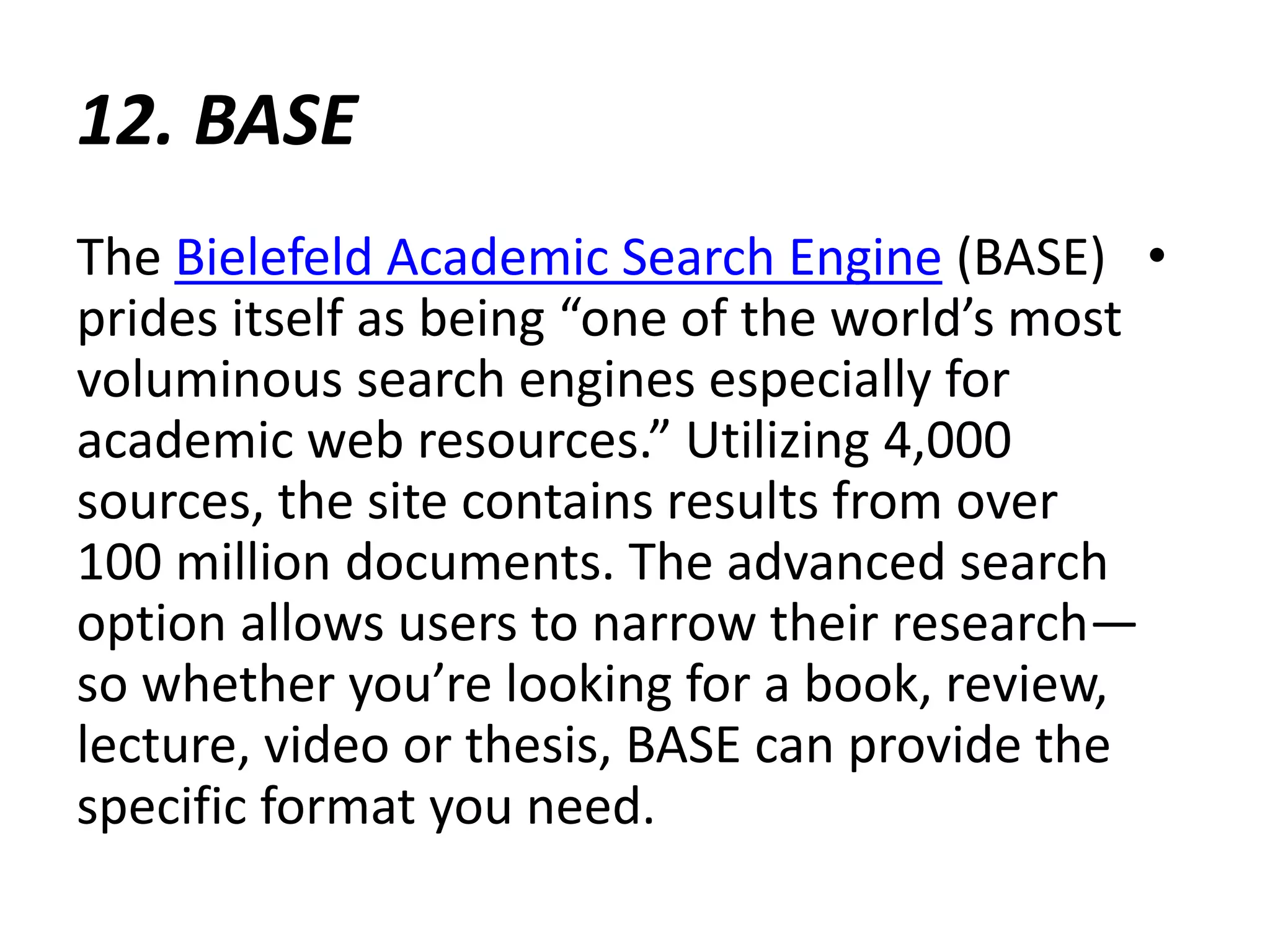 15 educational search engines college students should know | PPTX