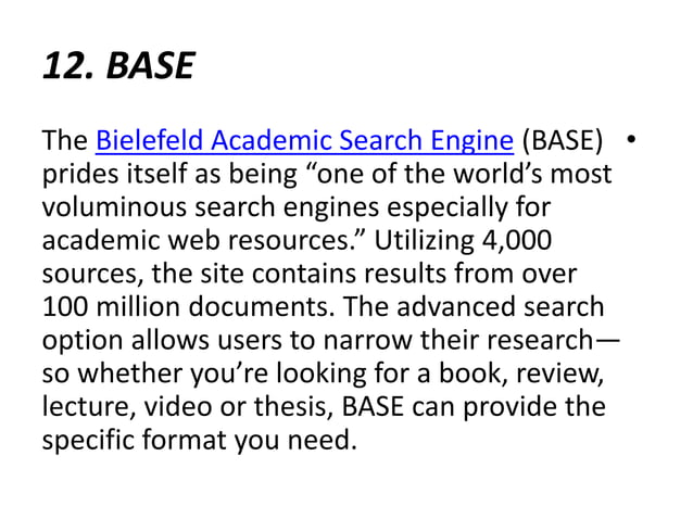 15 educational search engines college students should know | PPTX ...