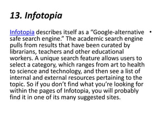 15 educational search engines college students should know | PPTX