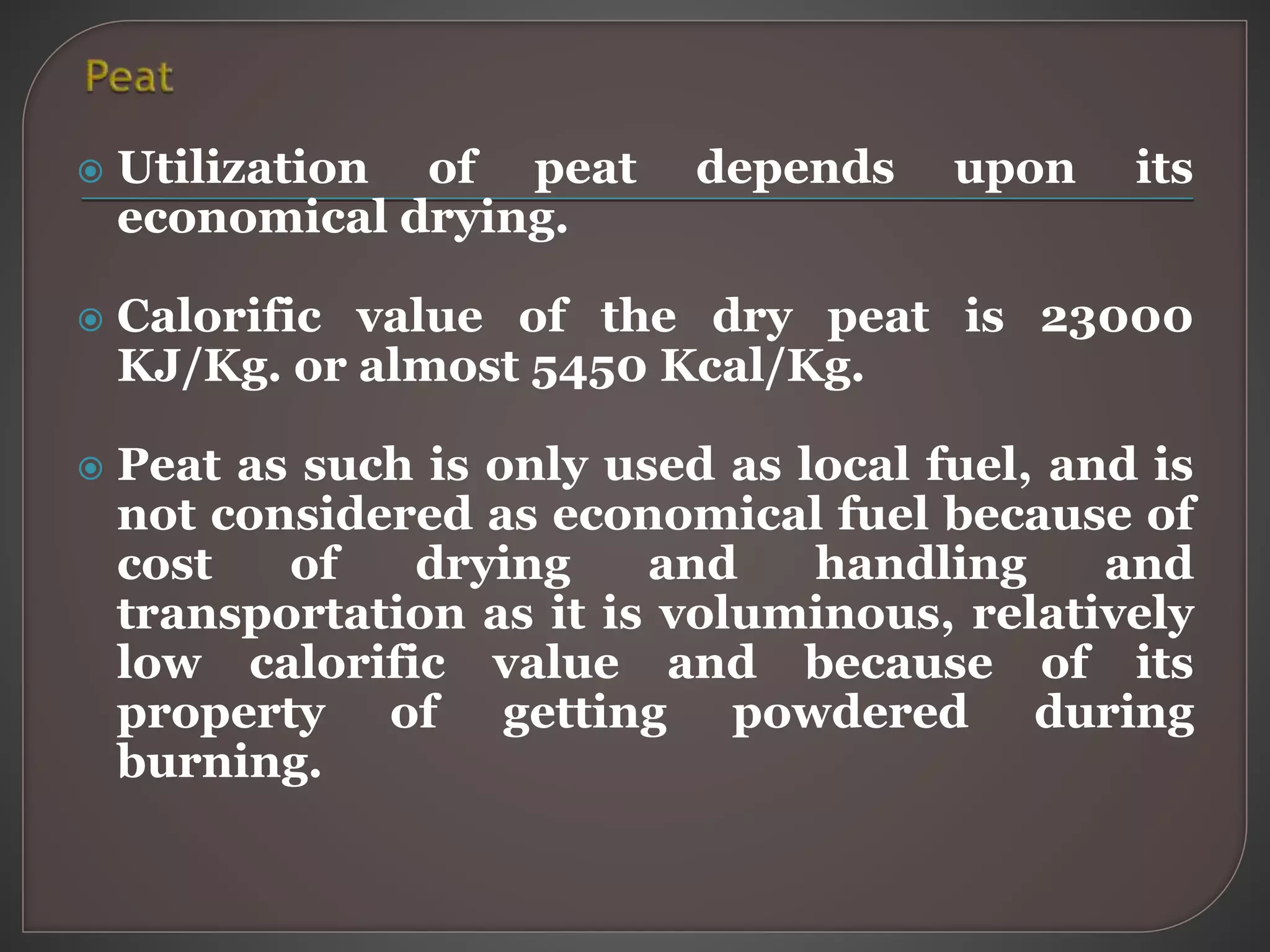 fuel and combustion(solids, coal and its types) | PPTX