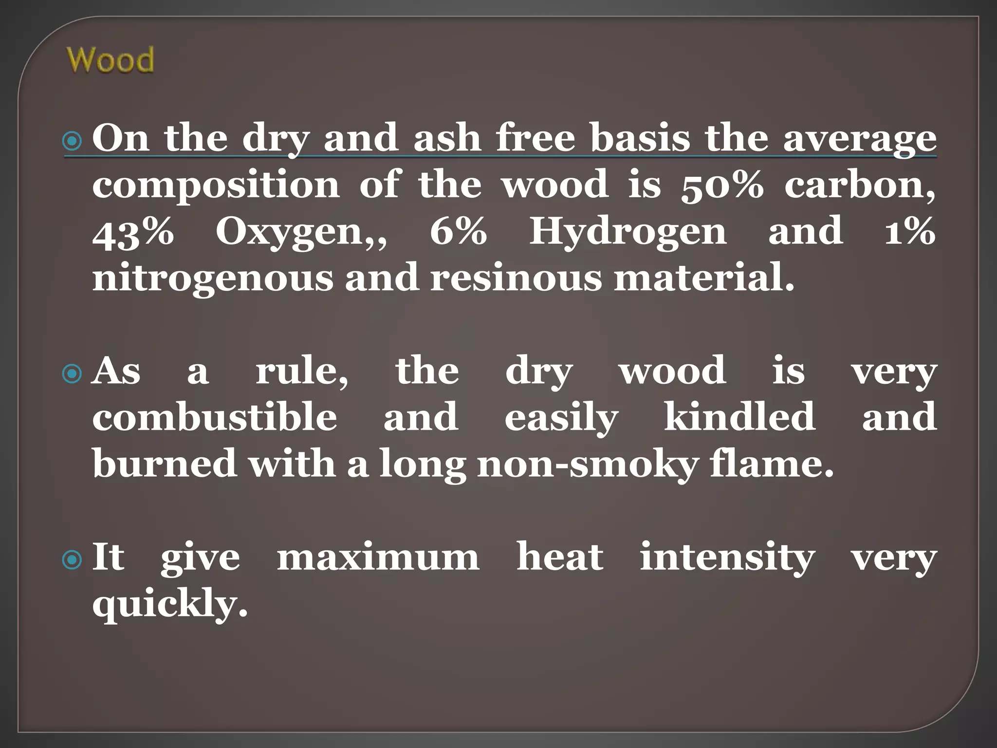 fuel and combustion(solids, coal and its types) | PPTX