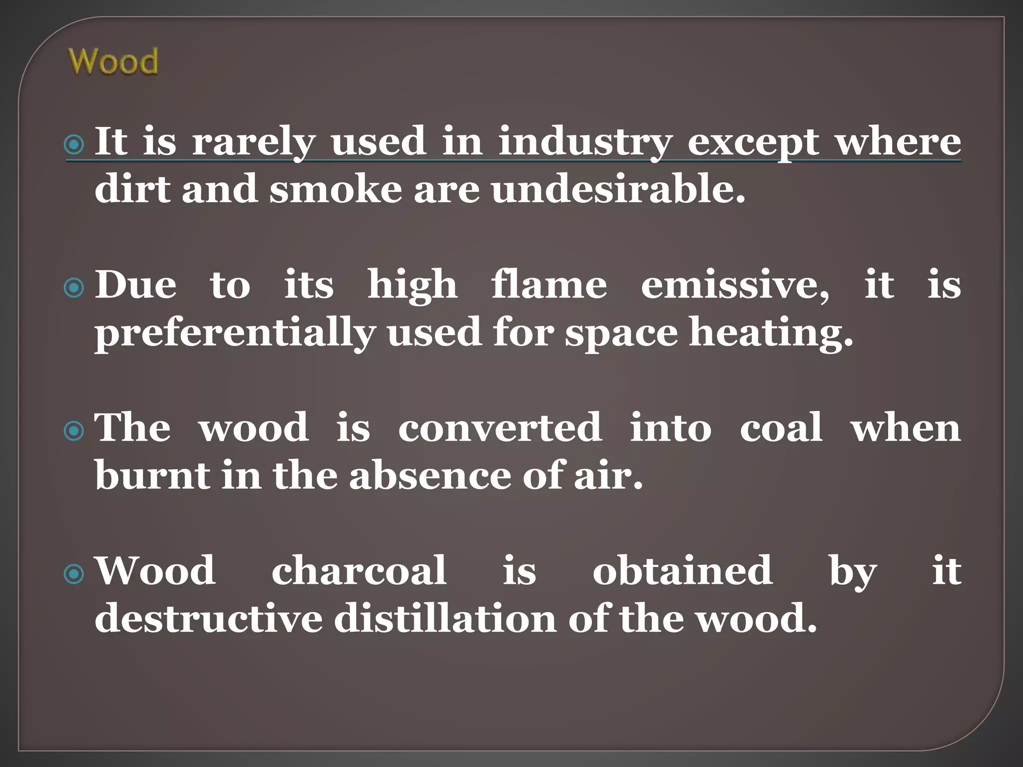 fuel and combustion(solids, coal and its types) | PPTX