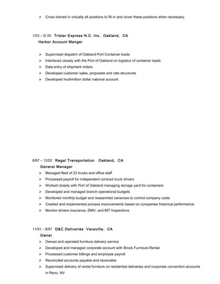 Resume-David Saxton | DOC | Cruises | Travel Type