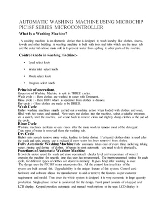 15 el83 automatic washing machine using microchip pic18f series microcontroller | PDF