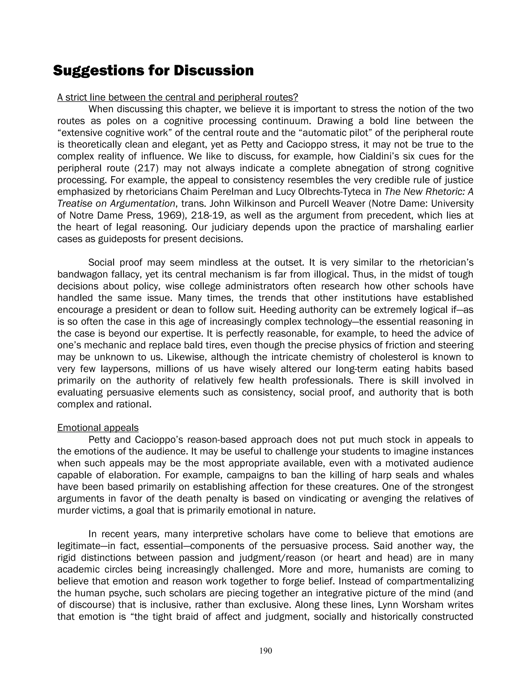 15 elaboration likelihood model | PDF