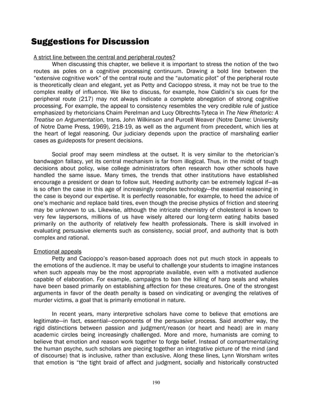 15 elaboration likelihood model | PDF
