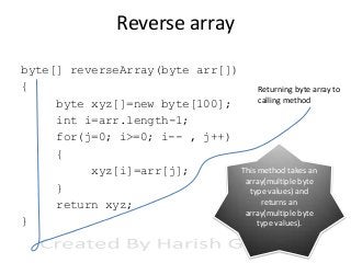 40+ examples of user defined methods in java with explanation | PPTX