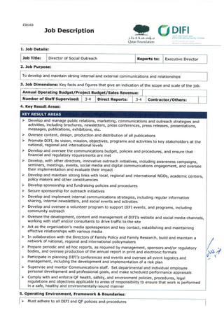 Director of Social Outreach | PDF