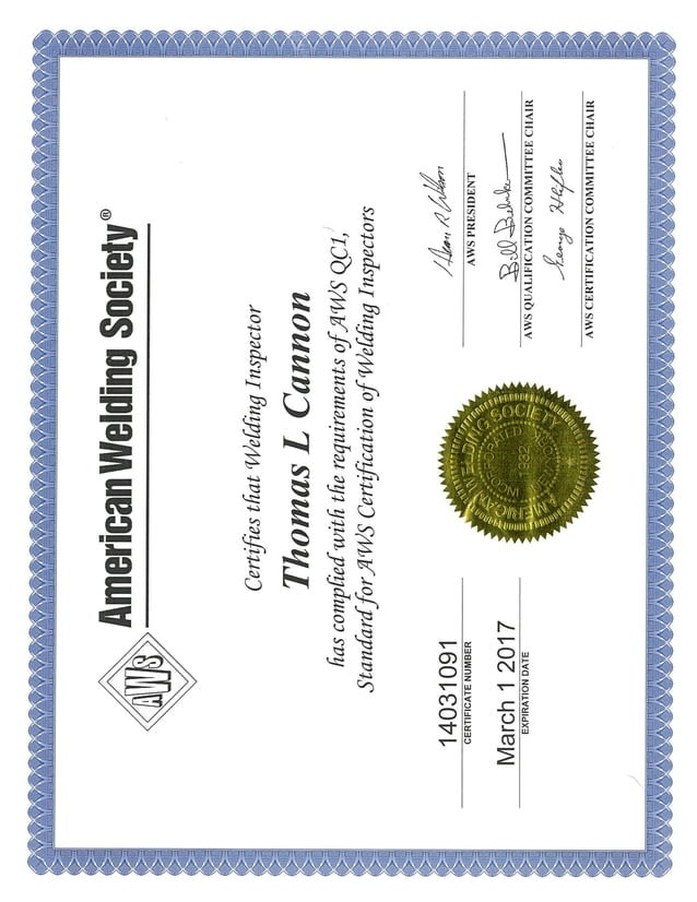 AWS CWI QC! Certificate | PDF