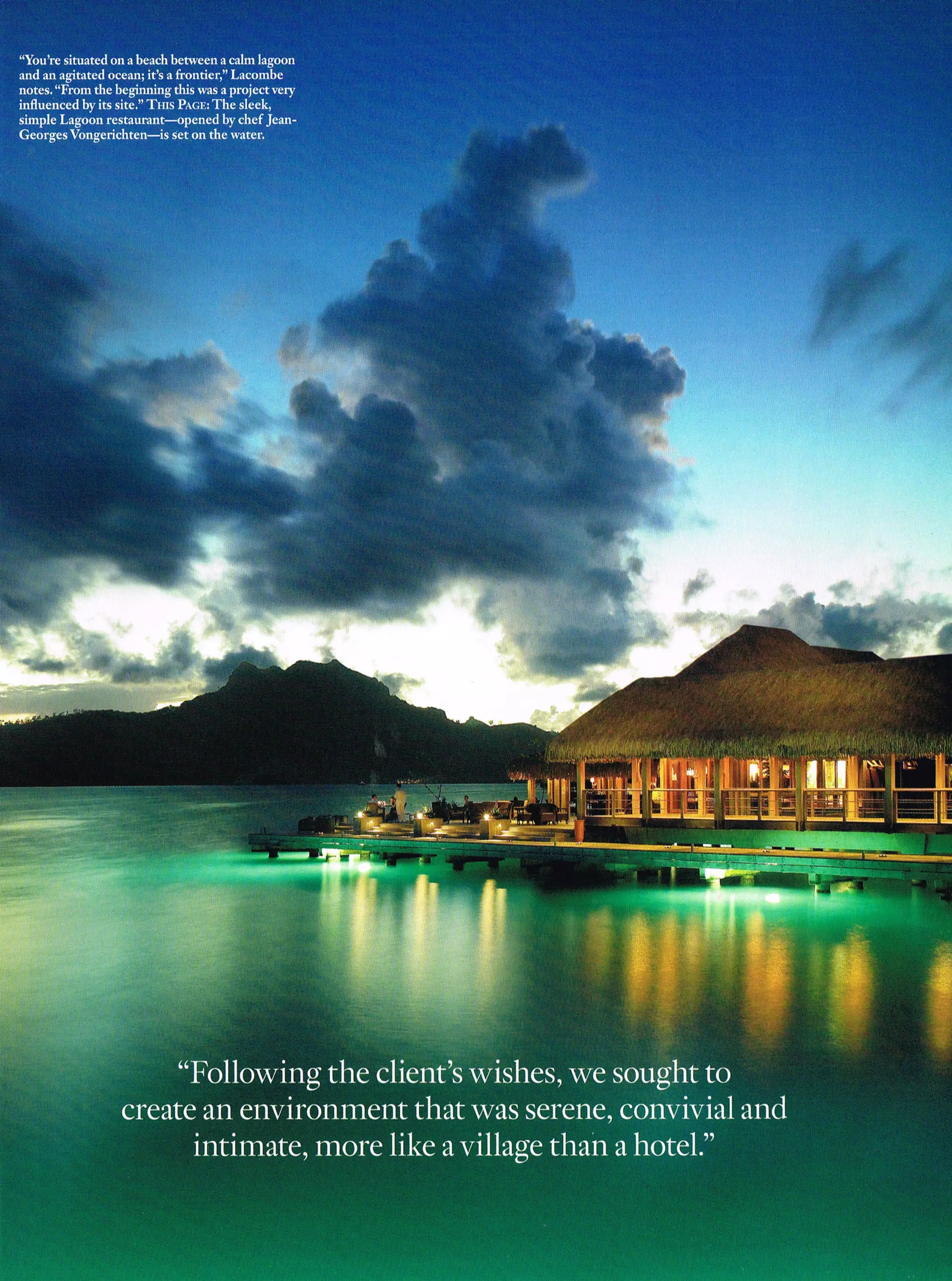 St Regis Bora Bora_ Interior Design Meriem Hall on Architectural Digest ...