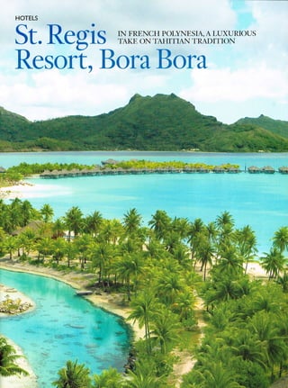 St Regis Bora Bora_ Interior Design Meriem Hall on Architectural Digest ...