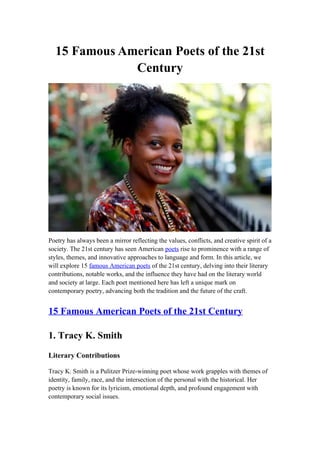 15 Famous American Poets of the 21st Century.docx