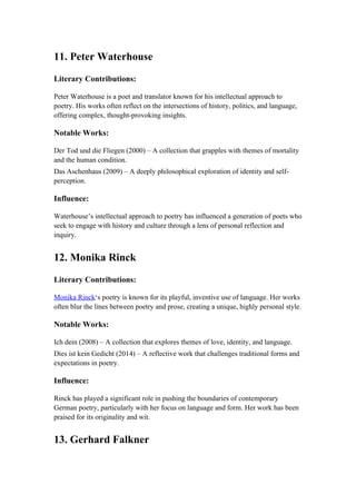 15 Famous German Poets of the 21st Century.docx