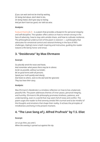 15 Famous Poems About Life Philosophy You May Be Interested In.docx