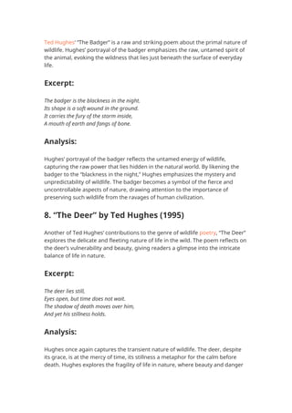 15 Famous Poems About Wildlife You May Be Interested In.docx