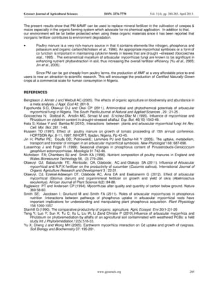 Comparative Shoot Responses of two Nigerian Crops to Glomus clarum and ...