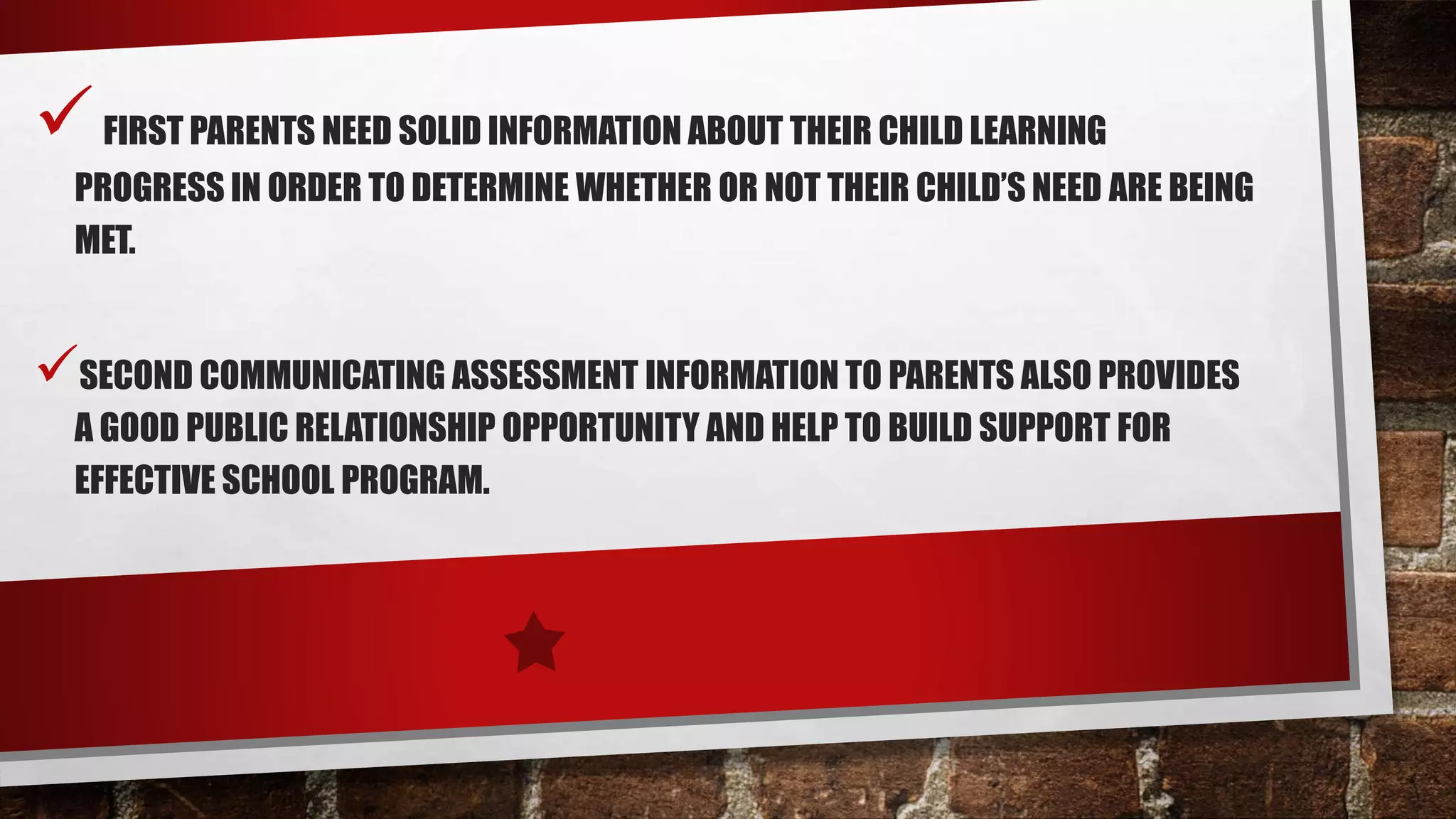 Reporting Test Results to Parents | PPTX
