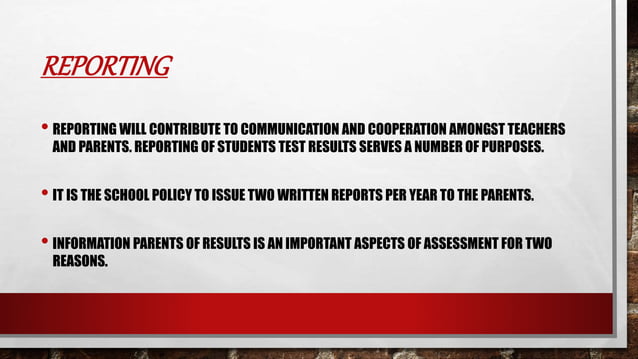 Reporting Test Results to Parents | PPTX