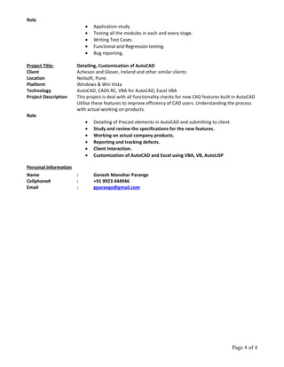 Cv1_Ganesh_Parange | PDF | Free Download