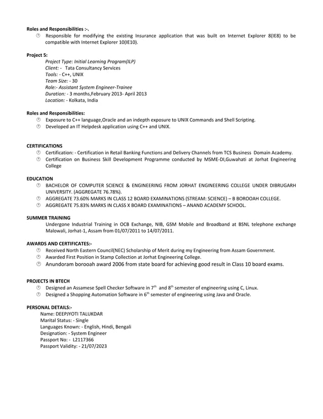Resume_Deepjyoti Talukdar | PDF