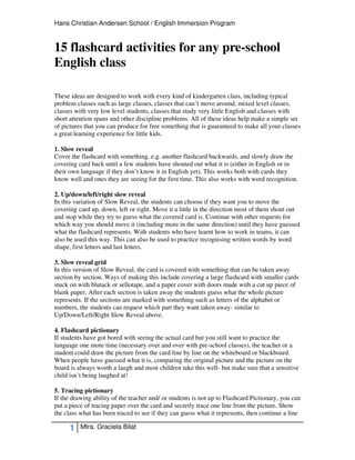 Planning to use flashcards? | PDF